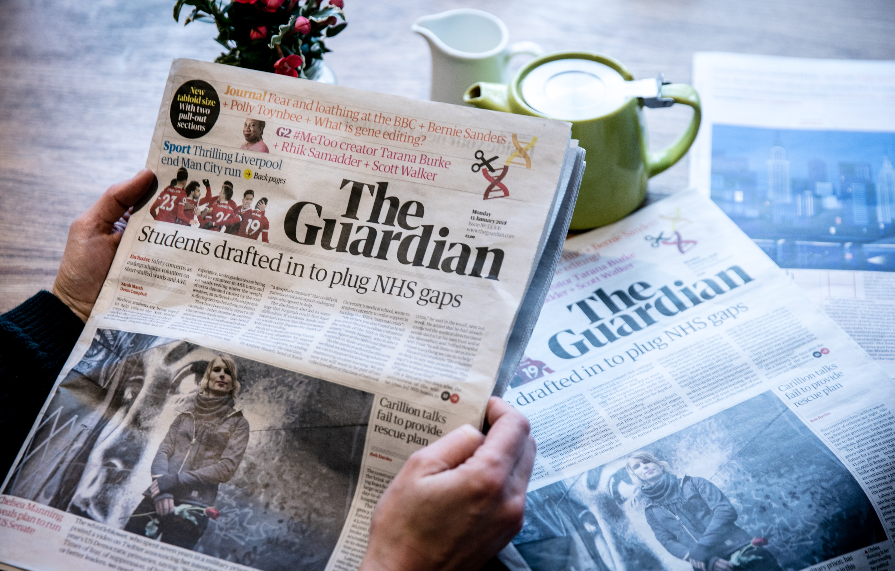 La Bbc ha recensito il redesign del Guardian